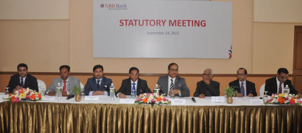 NRB Bank 1st Statutory Meeting - NRB Bank
