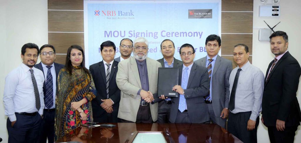 NRB Bank MOU Signing with The Blazer BD for Corporate Benefit and ...